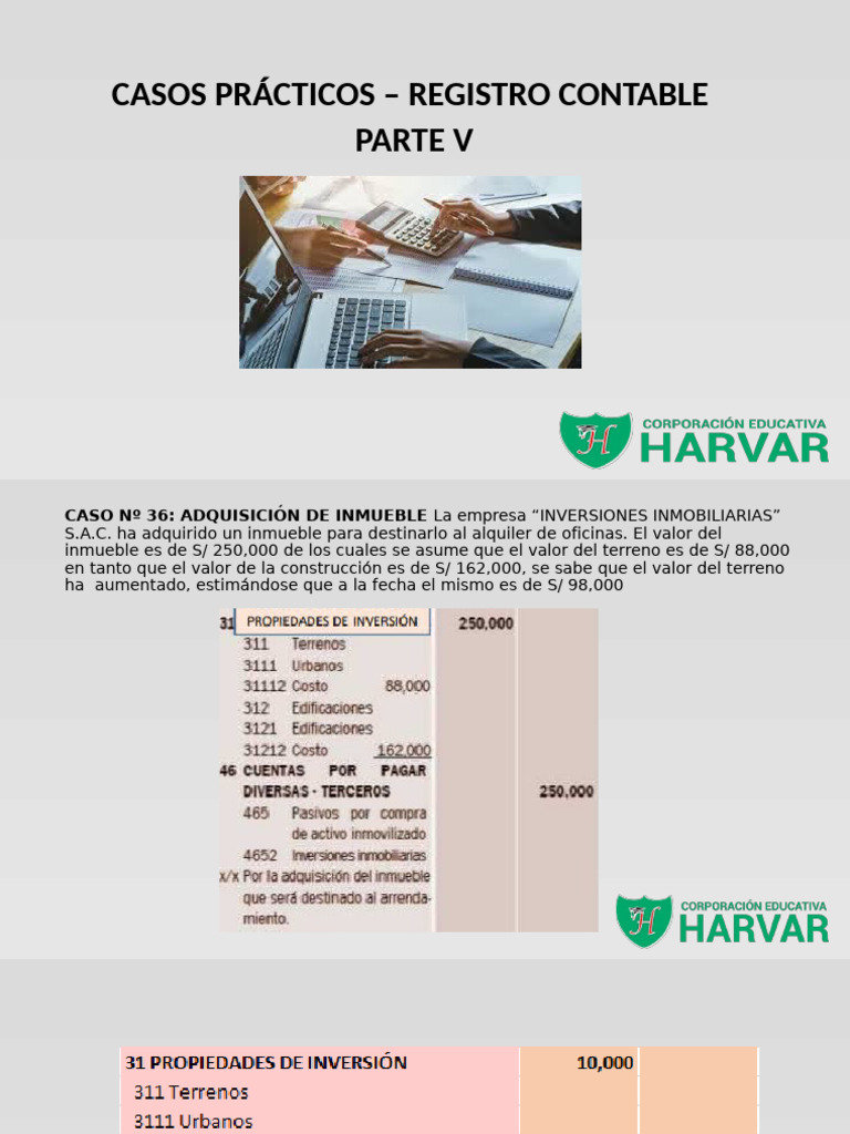 Casos Prácticos de Registro Contable | PDF | Economias | Hoja de balance