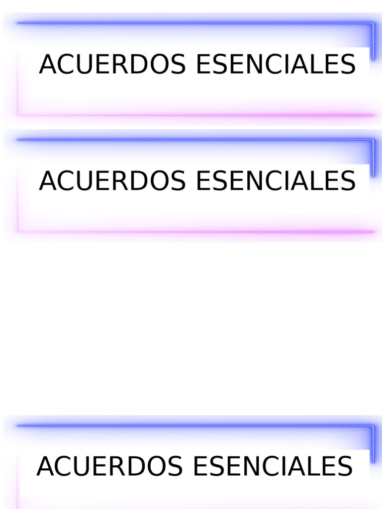 Acuerdos Esenciales y Mapas Conceptuales | PDF