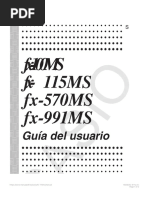 Manual de Usuario Casio FX-82MS (Español - 40 Páginas) | PDF
