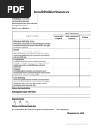 Form Penilaian Hasil Interview Karyawan | PDF