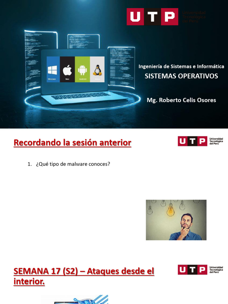 S17 - s2 - Ataques Desde El Interior | PDF | Cubierta segura | Cortafuegos (informática)