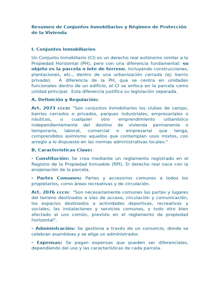 Conjuntos Inmobiliarios | PDF | Propiedad