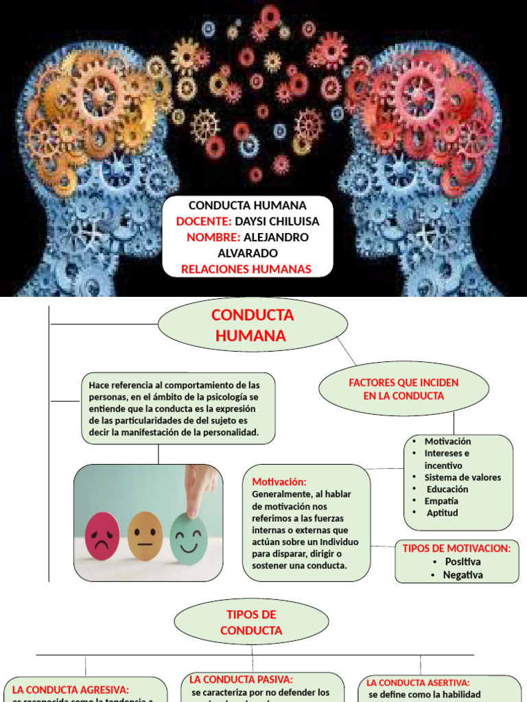 Factores y Tipos de Conducta Humana | PDF | Motivación | Motivacional