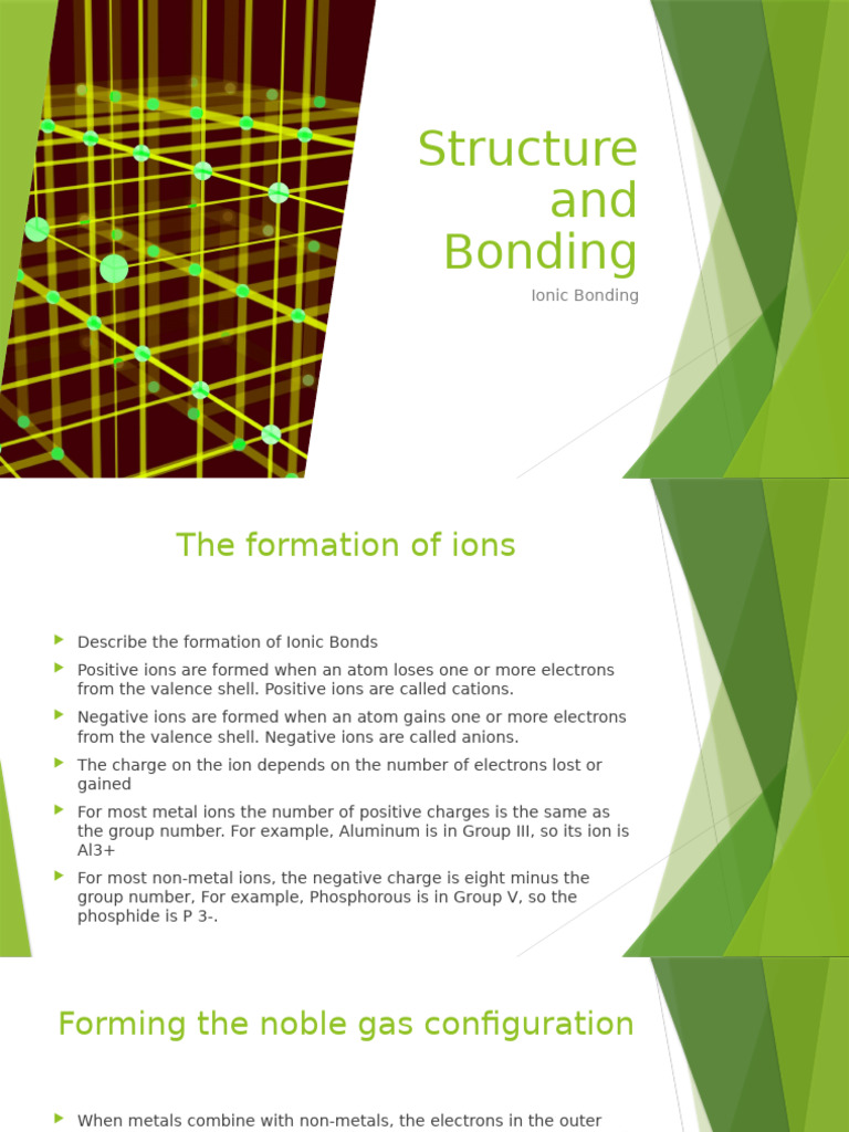 Ionic Bonding | PDF