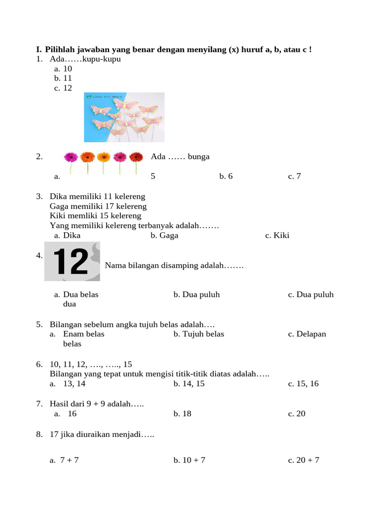 Matematika Latihan Soal Uts SMT 2 | PDF