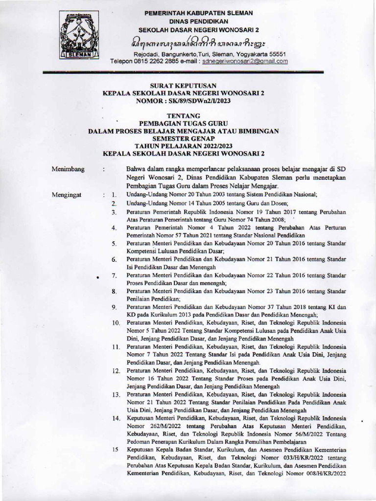 Sk Pbm 22-23 Sem 2 Jan-juni 2023 | PDF