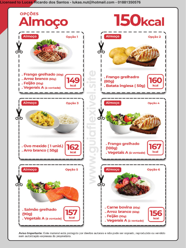 3-Opções de Almoço | PDF