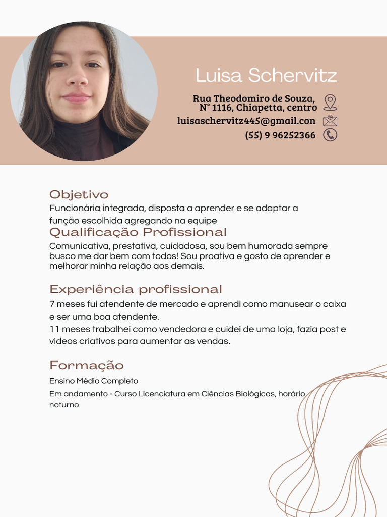 Currículo Cronológico Branco - 20250324 - 164041 - 0000 | PDF