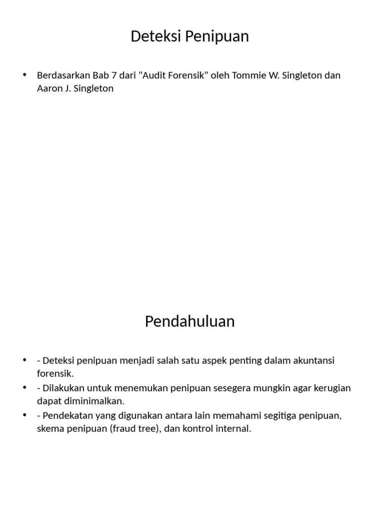 Deteksi Penipuan Presentasi | PDF
