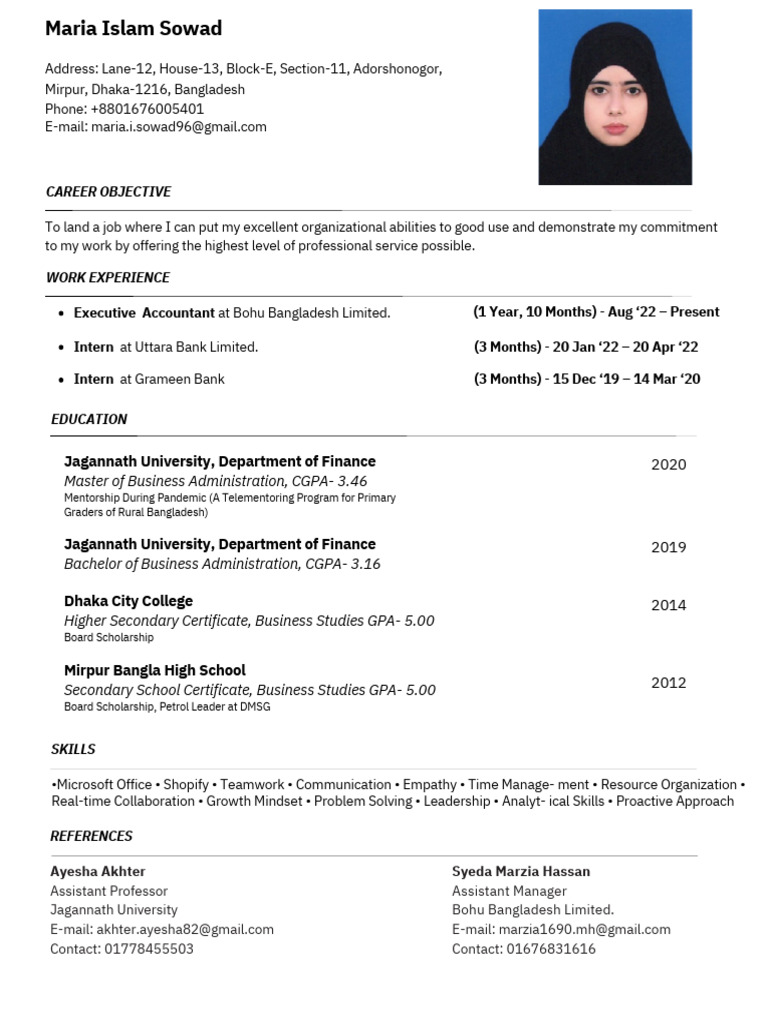 Sowad Resume Updated 20 Jun 24 | PDF