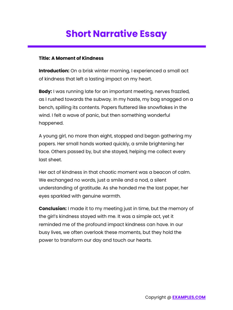 Short-Narrative-Essay | PDF