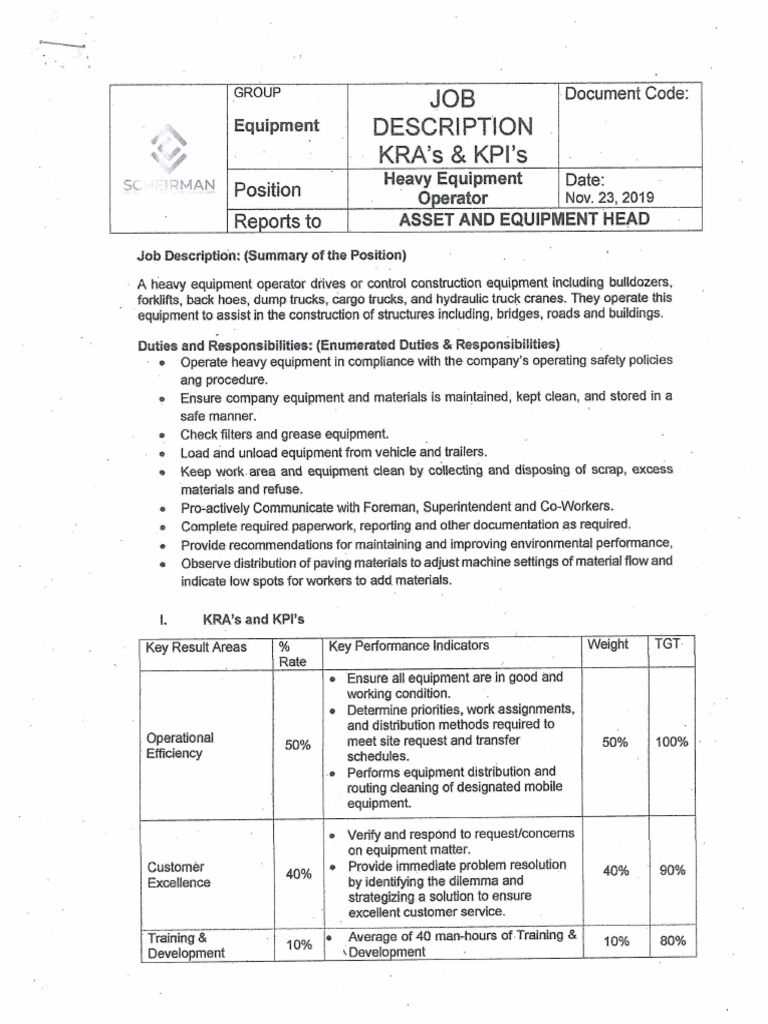 Backhoe Operator | PDF