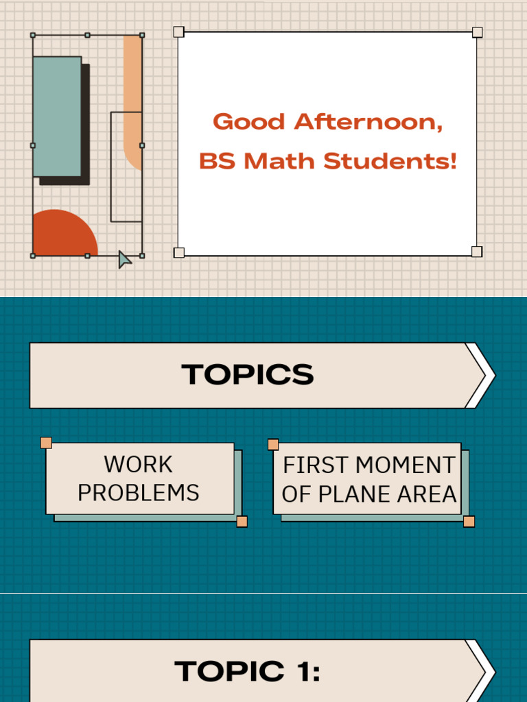 Work First Moment of Plane Area | PDF | Force | Cartesian Coordinate System