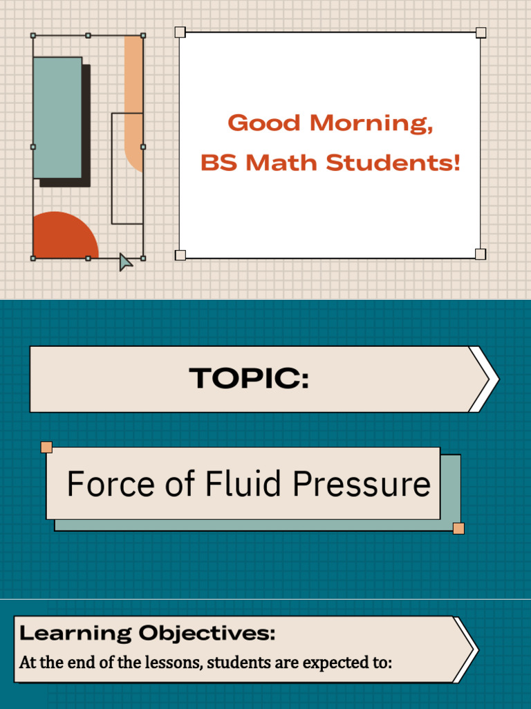 Force of Fluid Pressure | PDF | Pressure | Force