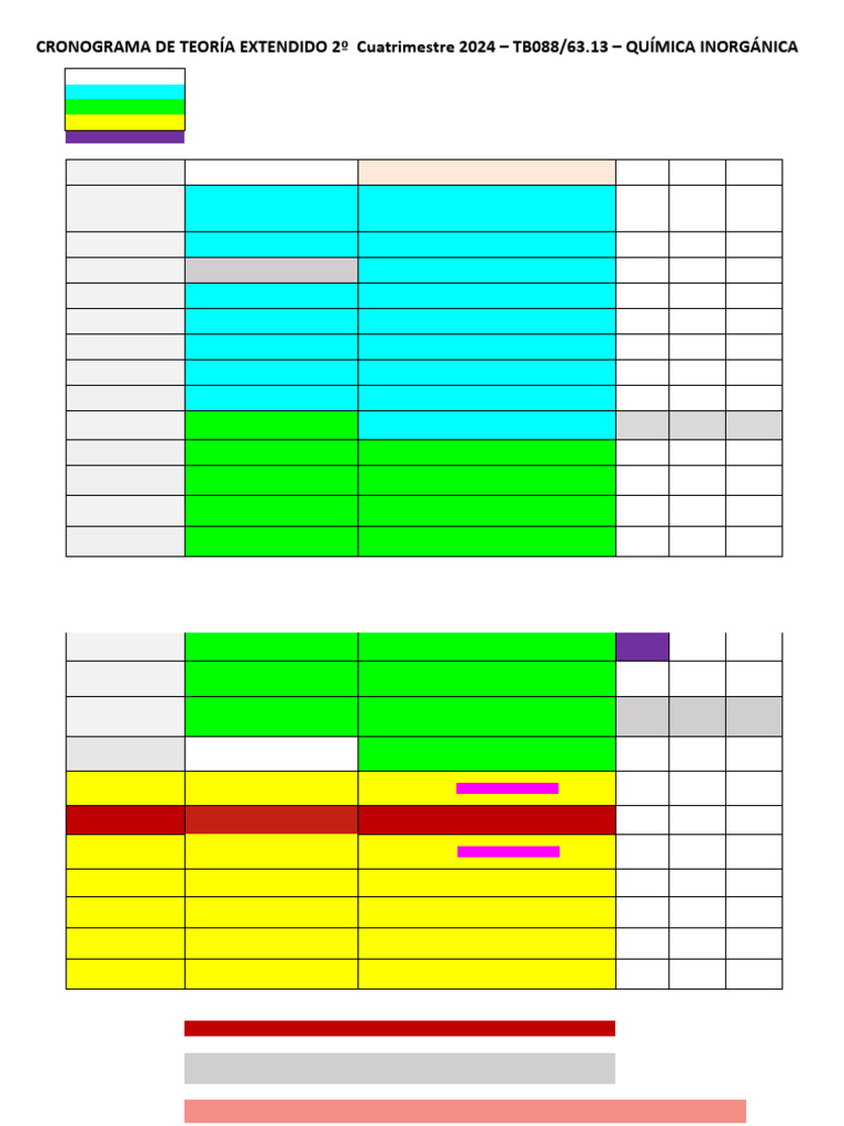 Cronograma Campus 2C 2024 | PDF | Sustancias químicas | Electroquímica