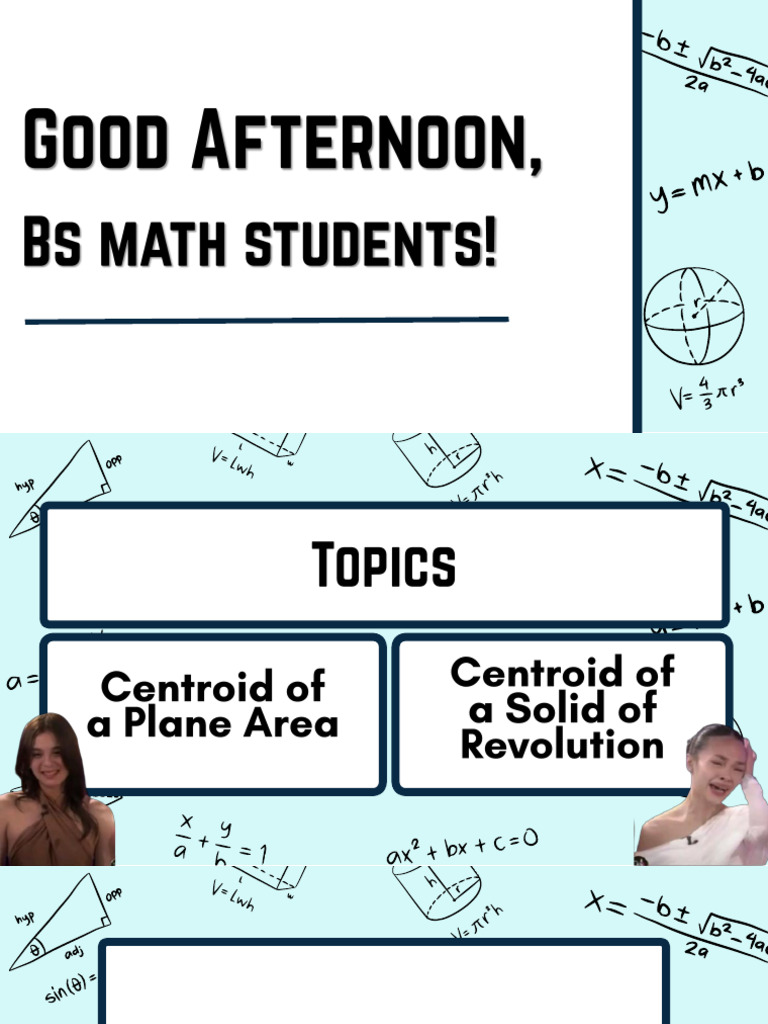 Centroid-of-a-Plane-Area-and-Solid-of-Revolution-with-solutions | PDF | Area | Geometry