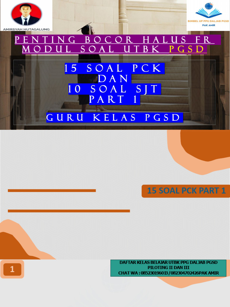1.pembahasan Soal Penting Bocor Halus FR Modul Soal Utbk PGSD | PDF