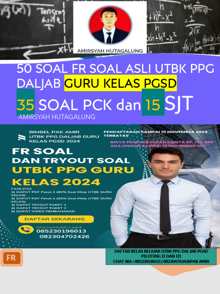 PENTING BOCOR HALUS FR MODUL 50 SOAL UTBK PGSD [Autosaved] (1) | PDF