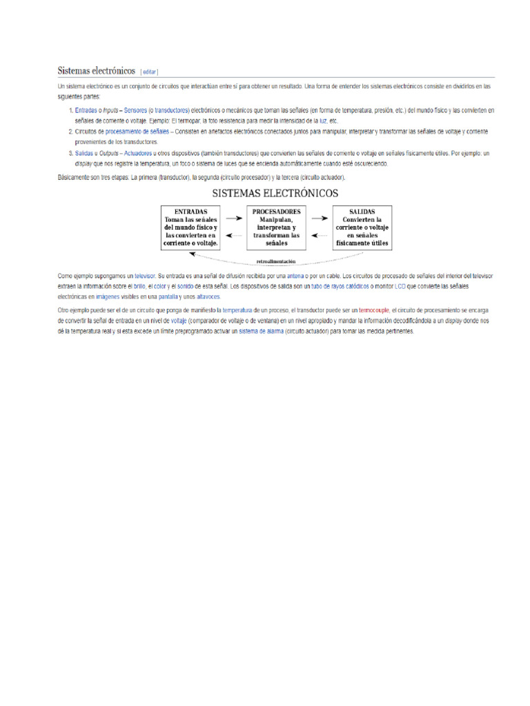 Sistemas Electronicos | PDF