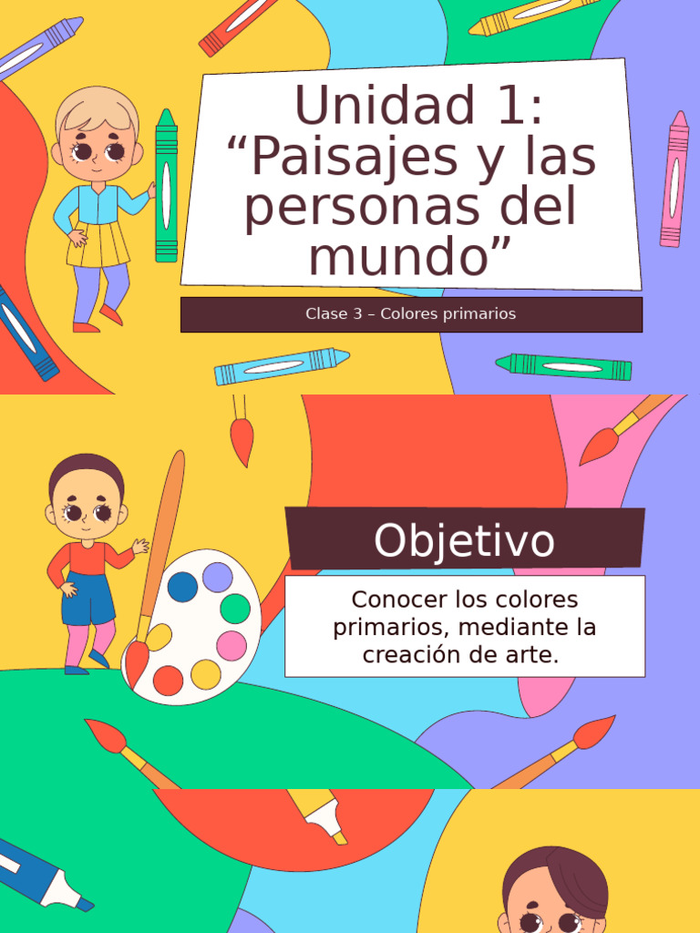 Artes Visuales - Clase 3 Colores Primarios | PDF