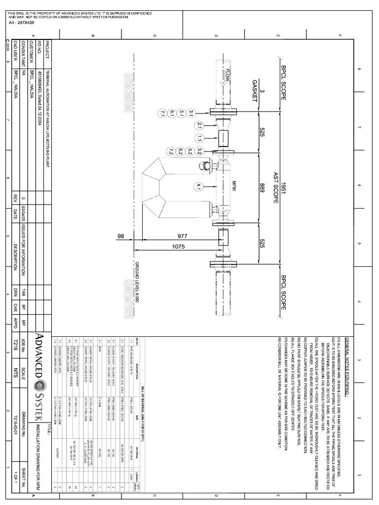 T216-Id-01 r0 MFM Installtion r0 | PDF