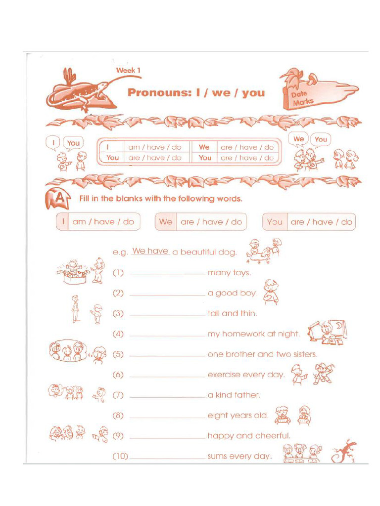Pronouns Additional Exercise | PDF