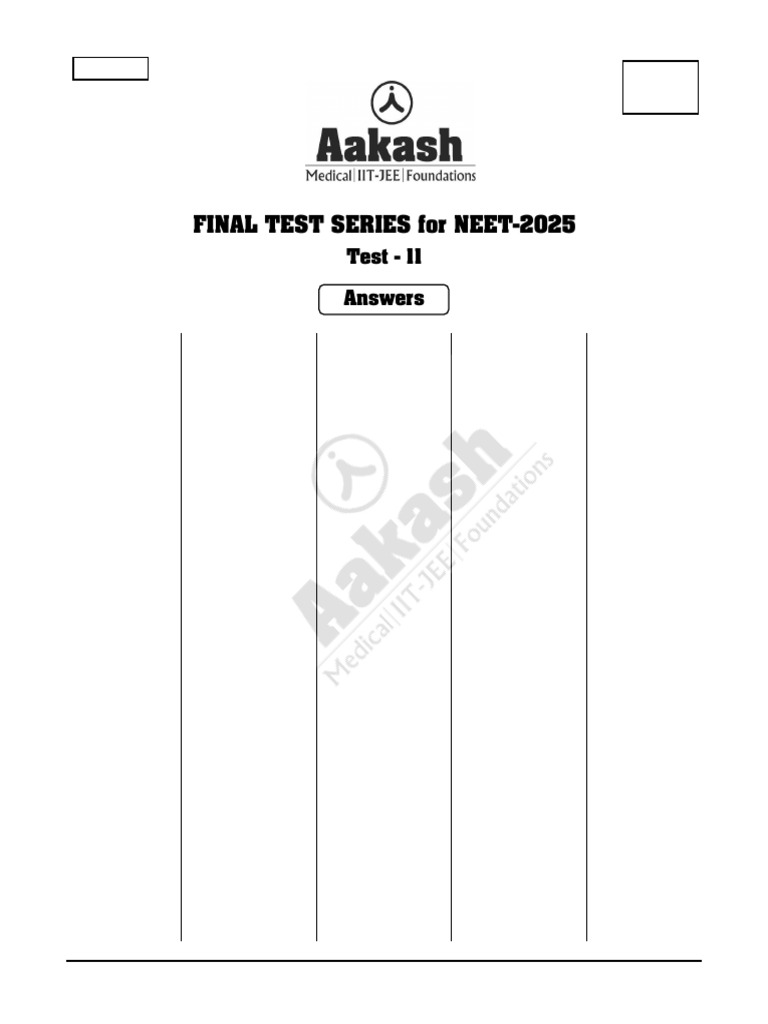 FTS 11a (P1) - 15 04 2025 - Solution | PDF | Chloroplast | Cell (Biology)