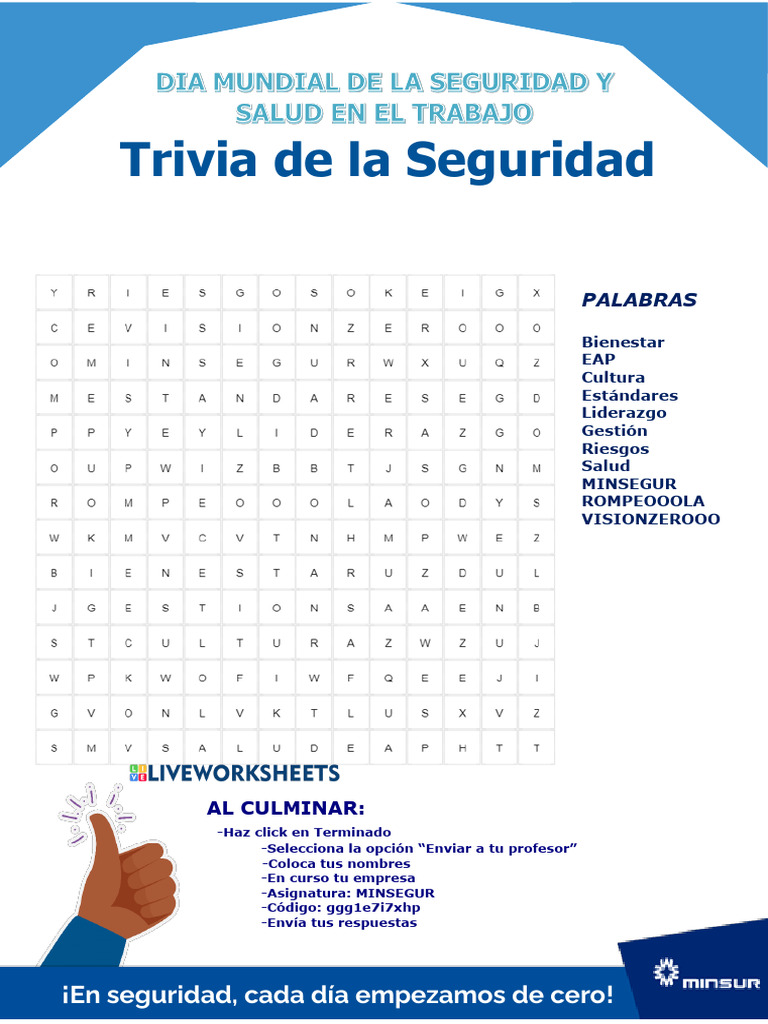 Trivia de Seguridad MINSEGUR | PDF