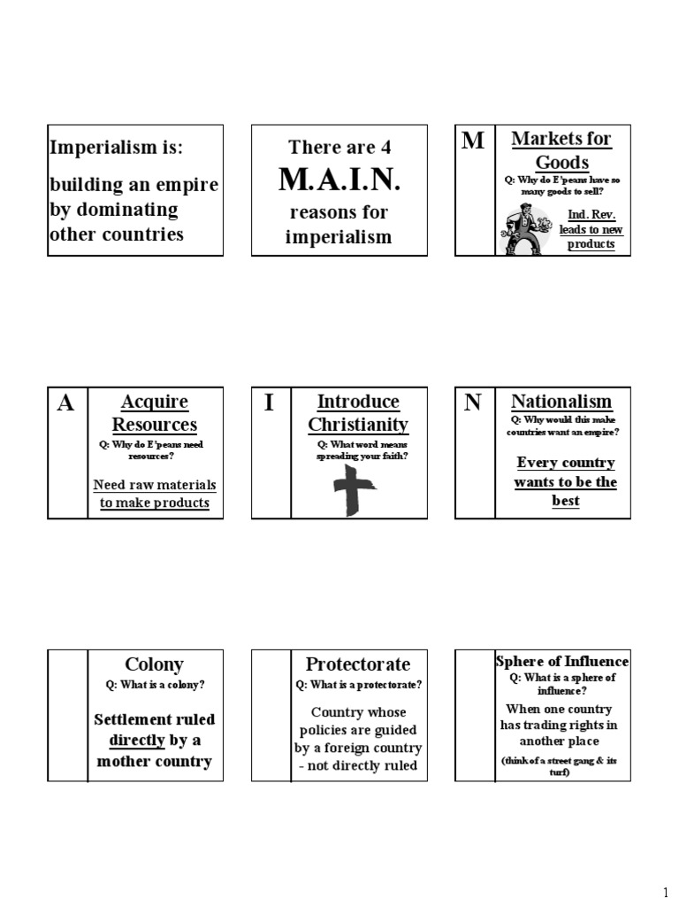 MAIN Causes of Imperialism | PDF | Imperialism | British Empire