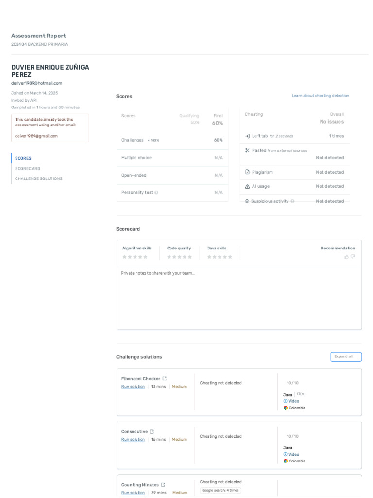 Coderbyte Cheating Detection Overview | PDF | Computing