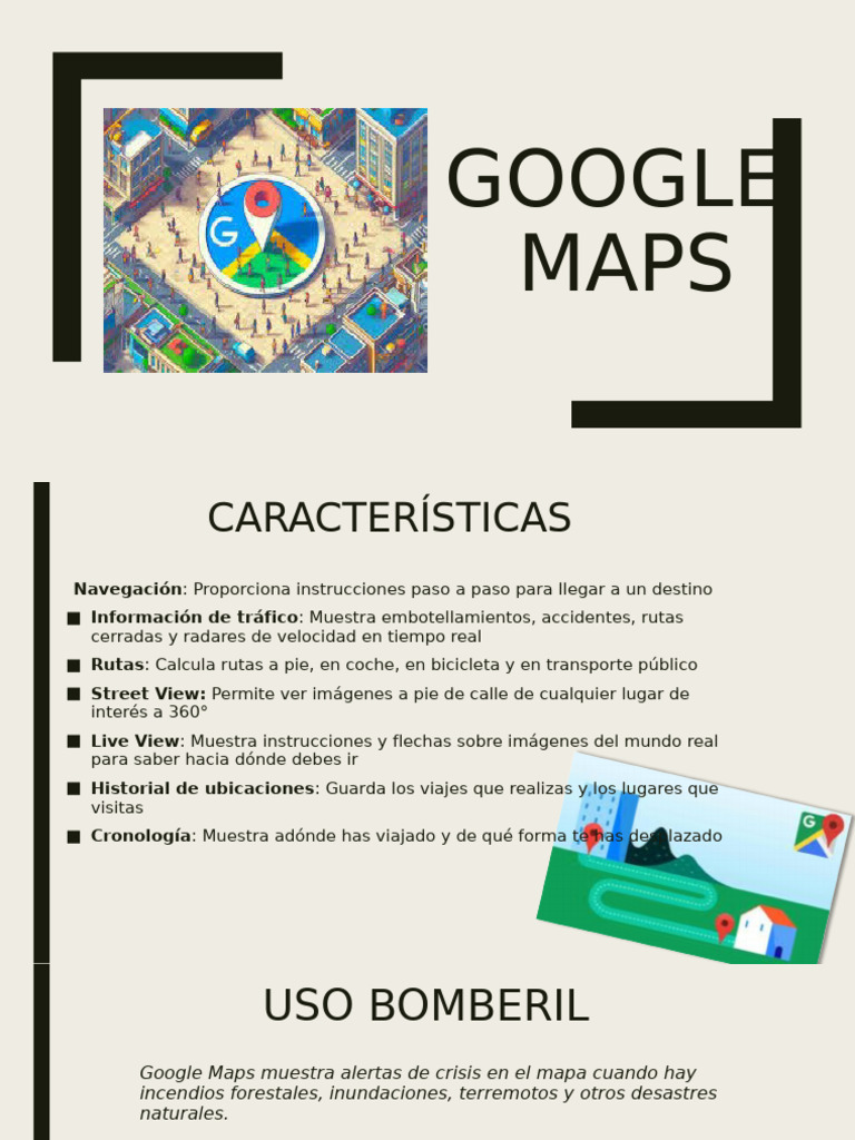 Características y Uso de Google Maps | PDF