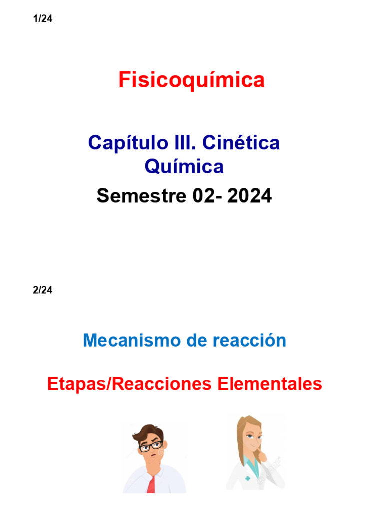 Clase 23. Cin - Qui - 09 | PDF | Reacciones químicas | Cinética química