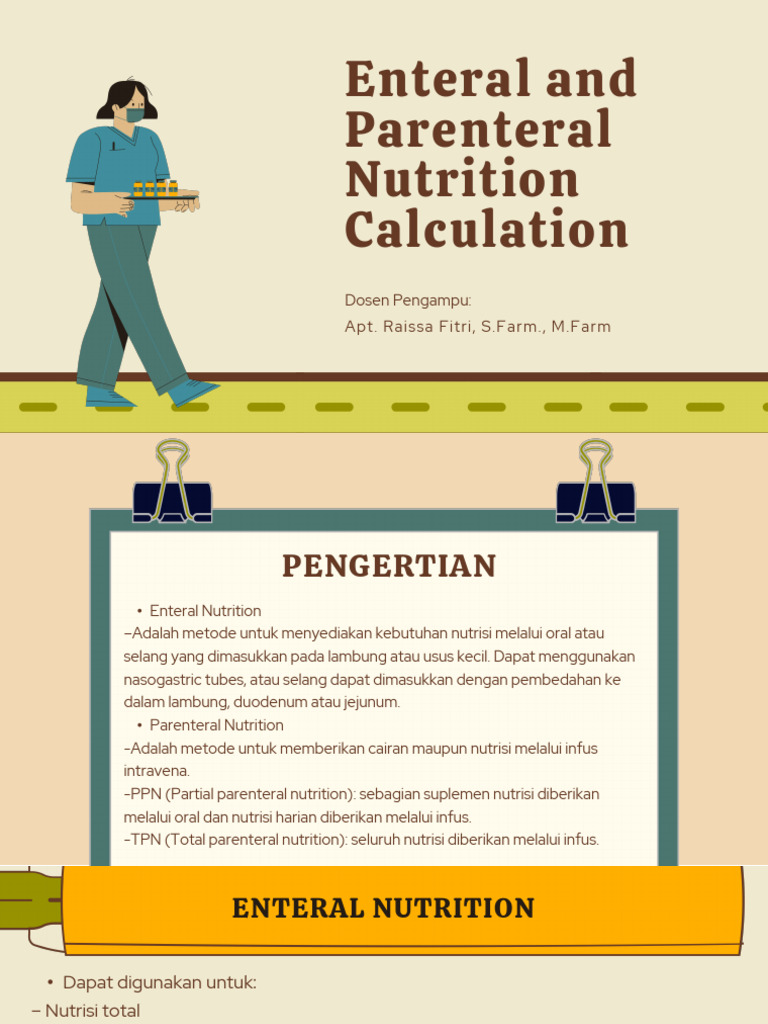 Enteral and Parenteral Nutrition Calculation | PDF