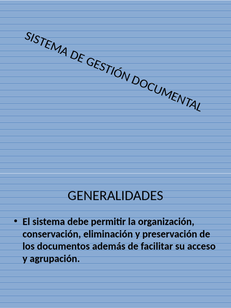 SISTEMA DE GESTIÓN DOCUMENTAL | PDF
