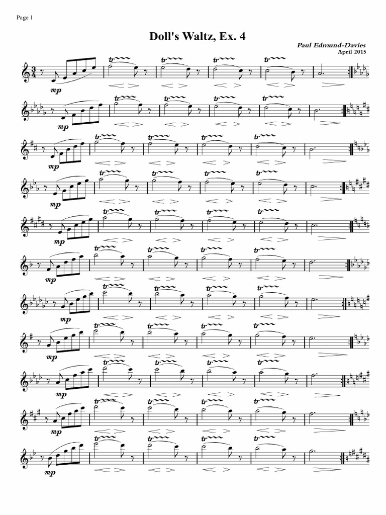 Trill Exercise | PDF