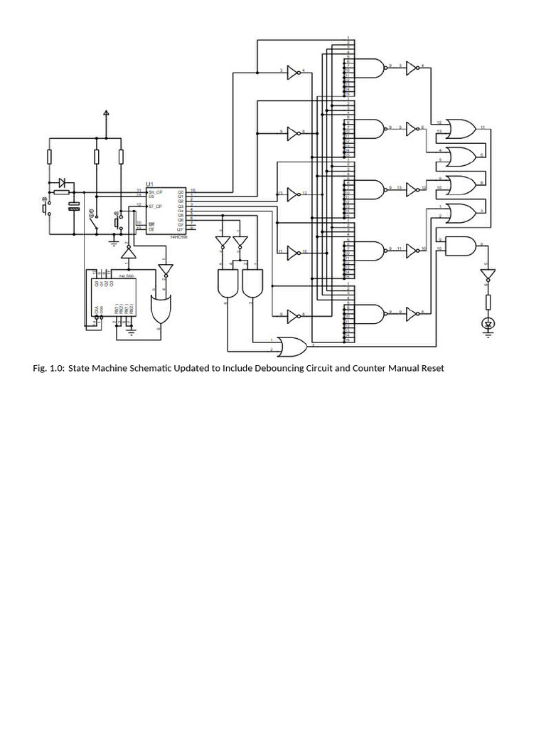 State Machine with Debouncing Circuit | PDF