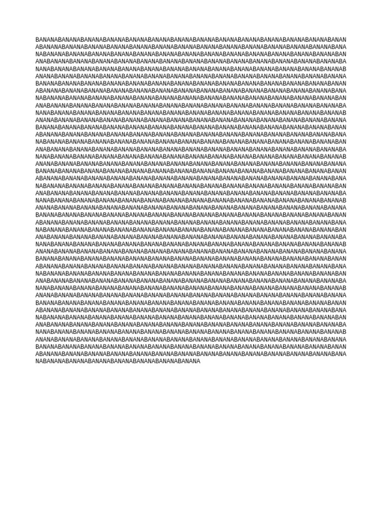 BANANA | PDF