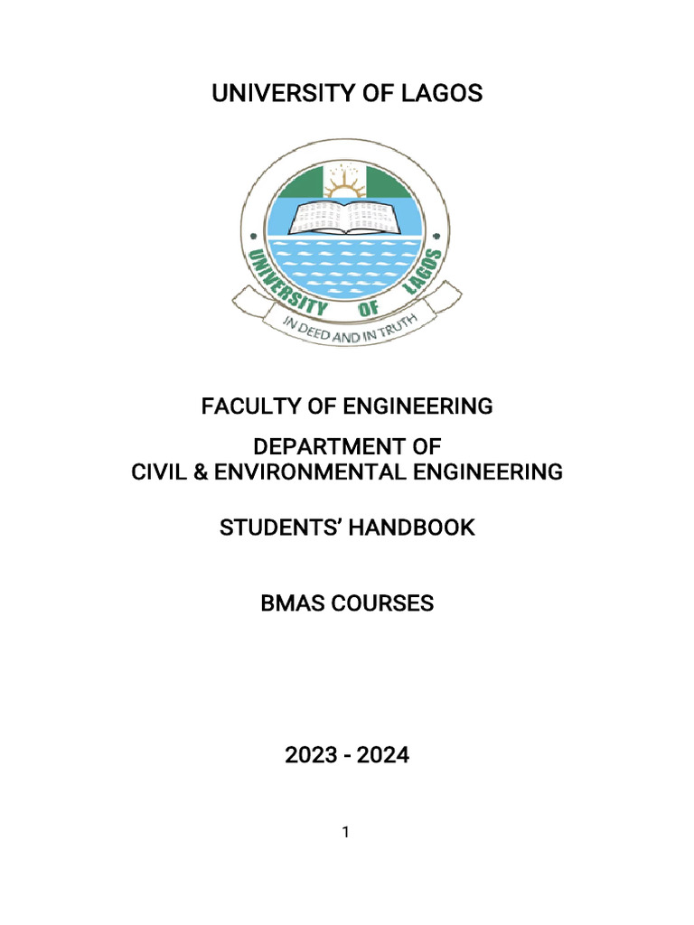 Handbook Bmas Civil and Engineering Engineering Prospectus 2023 - 2028 Cits | PDF | Engineering ...