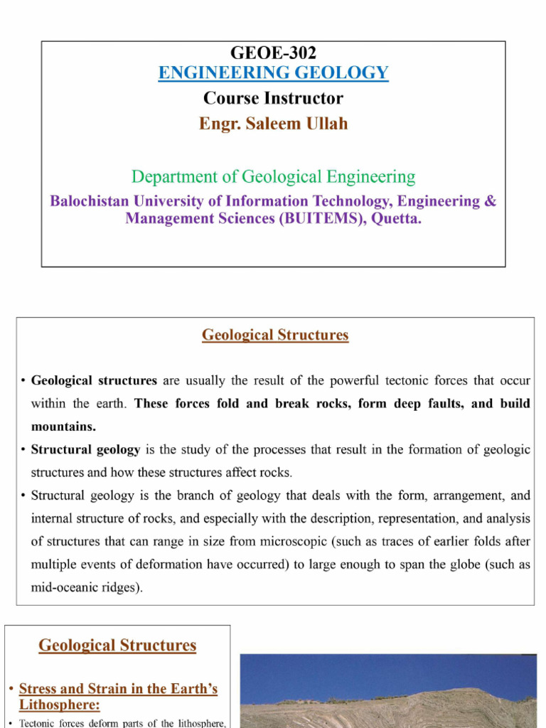 Lec#4.Geological Structures | PDF