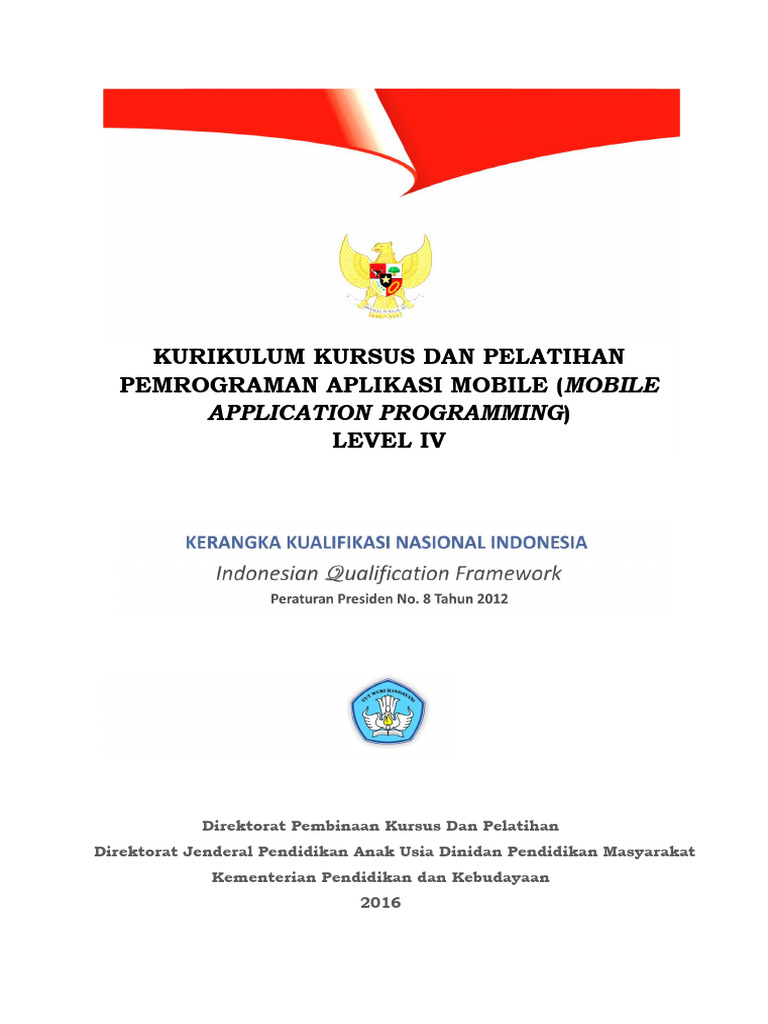 Kurikulum Pemrograman Mobile | PDF