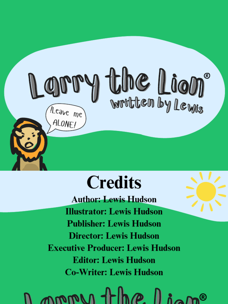 Larry The Lion (2000 X 1500 PX) | PDF