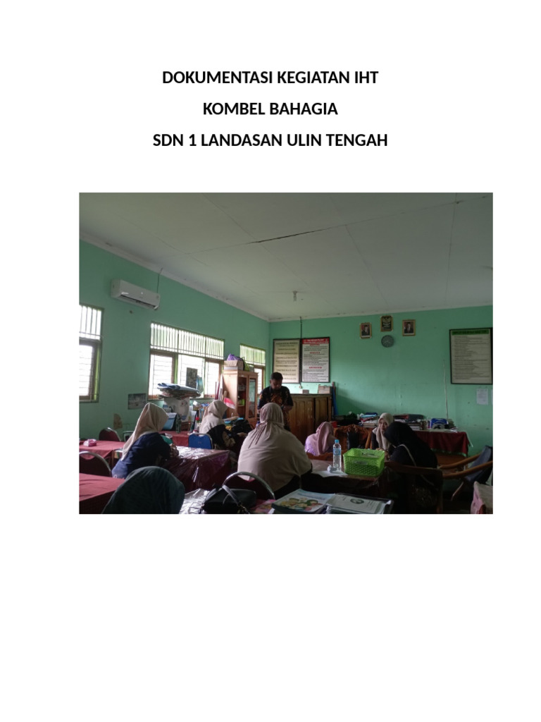 Dokumentasi Kegiatan Iht | PDF