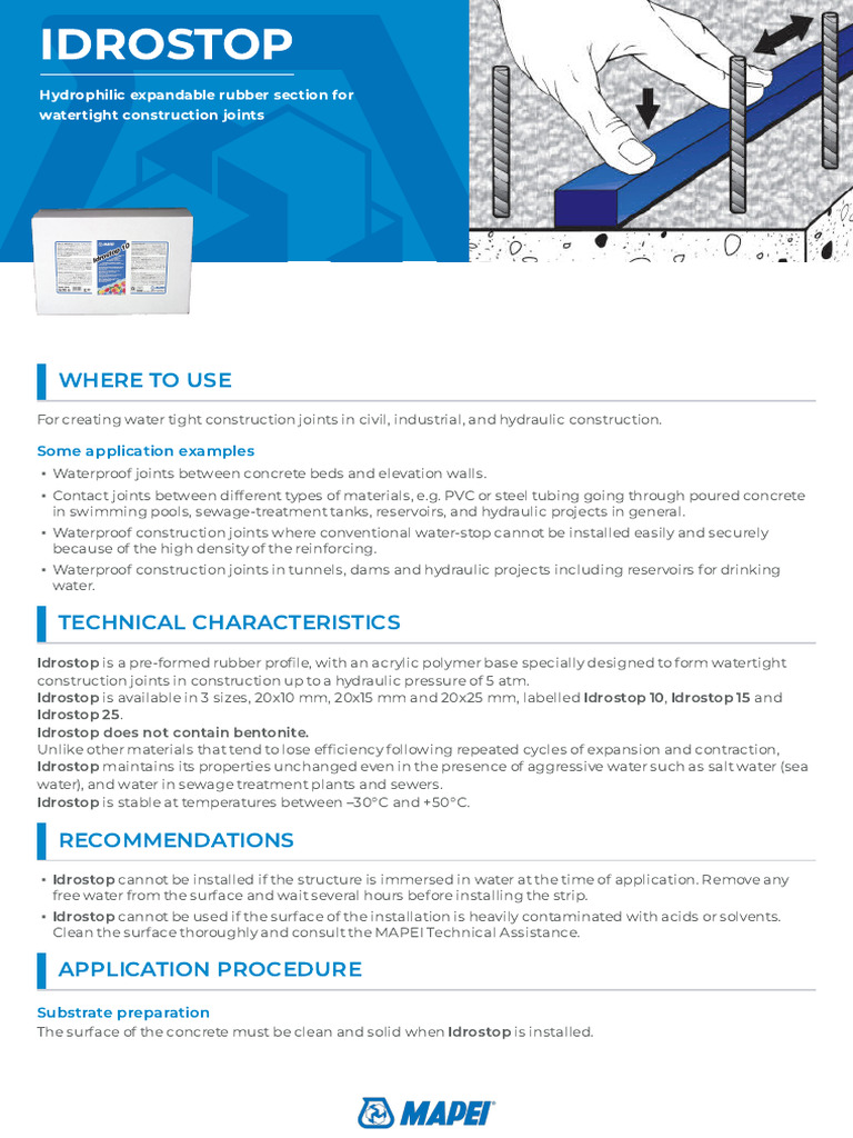 1 00411 Idrostop en | PDF | Extrusion | Water
