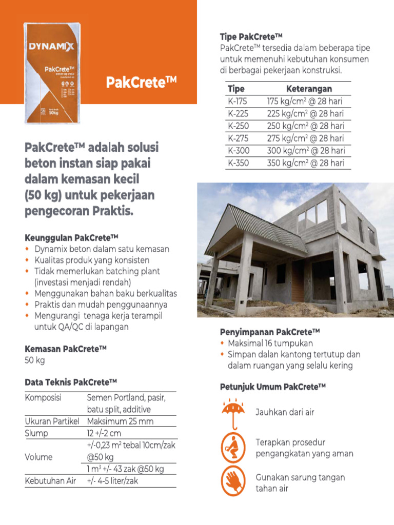 Brosur PakCrete | PDF