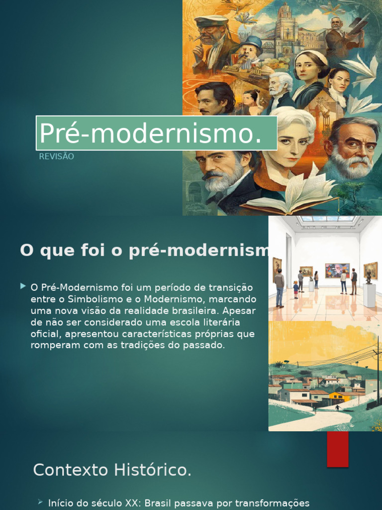 Pré-Modernismo Oficial | PDF | Realismo (artes) | Poesia