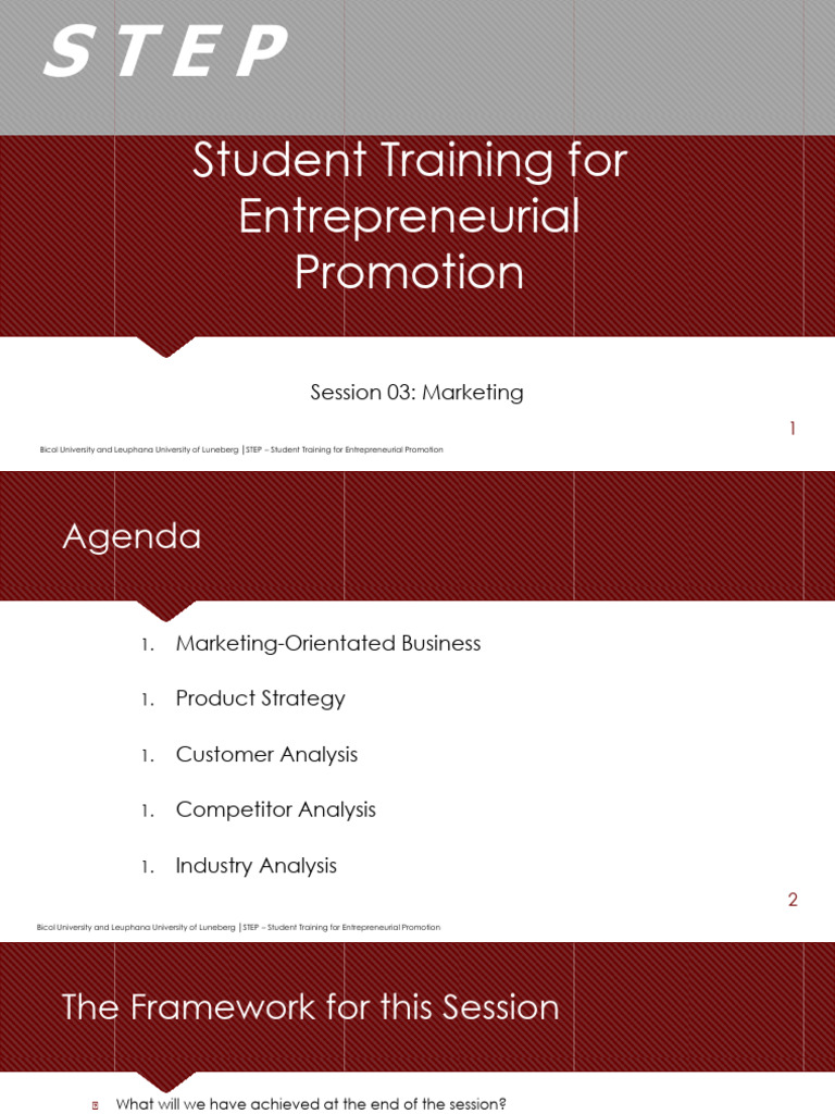 Module 2 Session 1 - The Entrepreneur and His Market | PDF | Marketing | Entrepreneurship