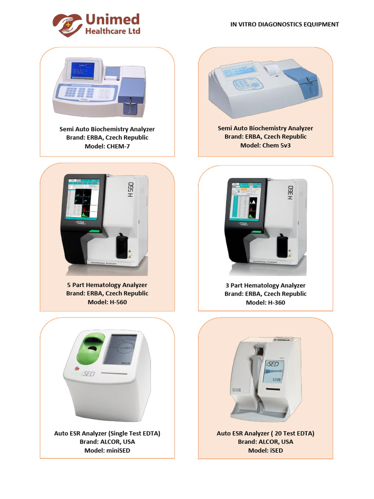 In Vitro Diagnostics & Radiology Equipment | PDF | Equipment | Medical ...