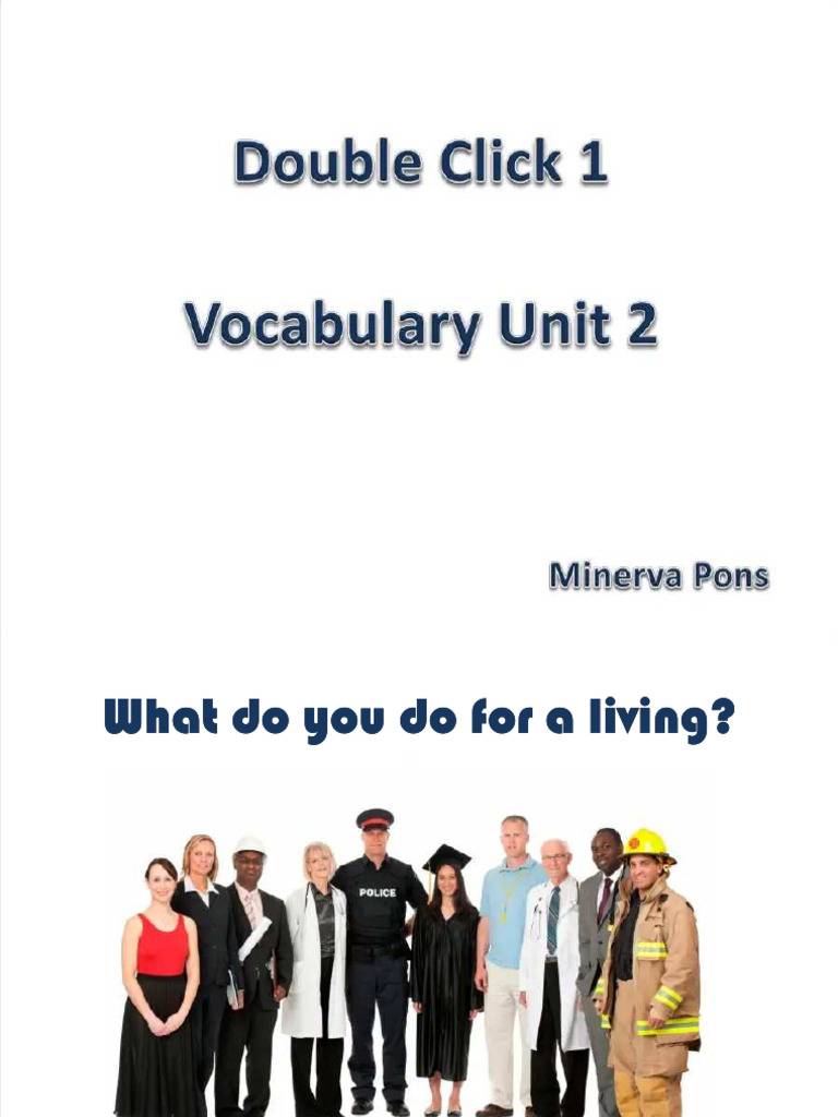 Vocabulary Unit 2 Double Click 1 PDF | PDF