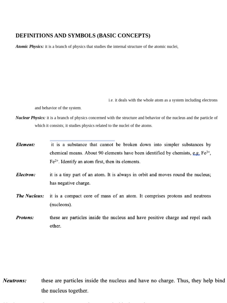 Atomic Physics Lecture 1 | PDF