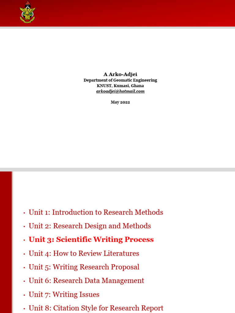Unit 5 Scientific Writing Process | PDF | Science | Inquiry